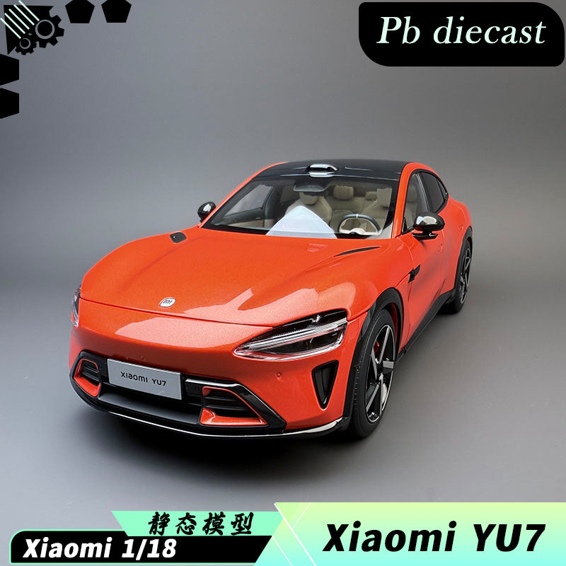 Xiaomi YU7 1:18 Diecast Car Model – Orange – YX car model
